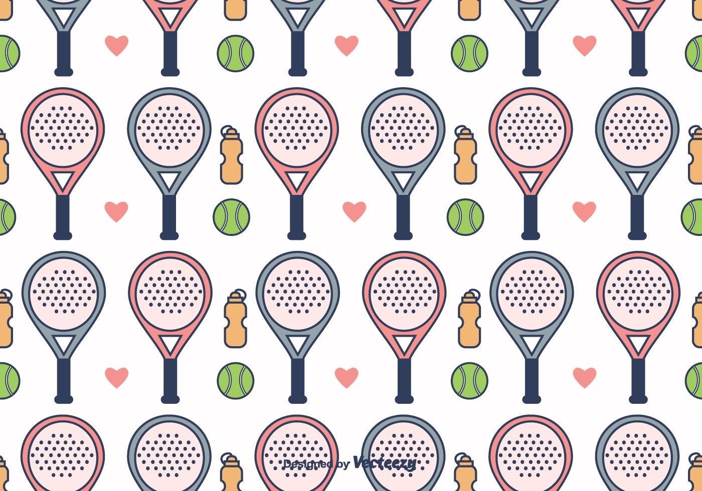 Flat Padel Pattern Vector 138027 Vector Art at Vecteezy