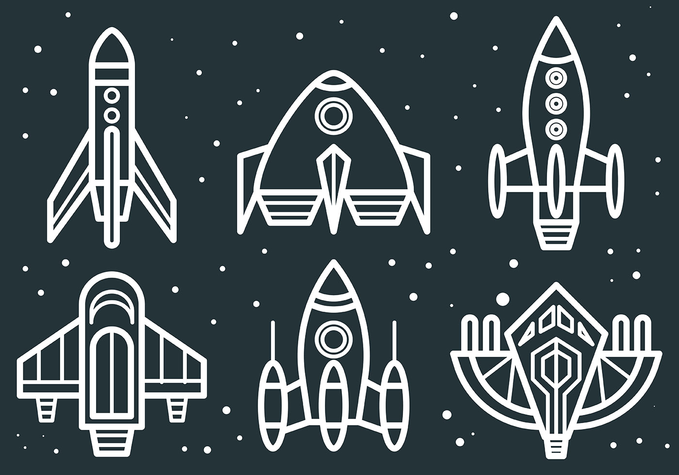 Free Starship Icons Vector 138107 Vector Art at Vecteezy Free Starship Icons Vector 138107 Vector Art at Vecteezy