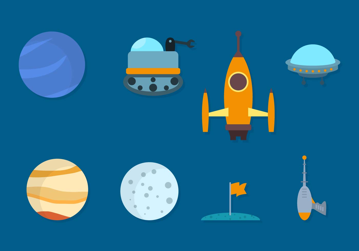 Spaceship Free Vector Art - (2984 Free Downloads)