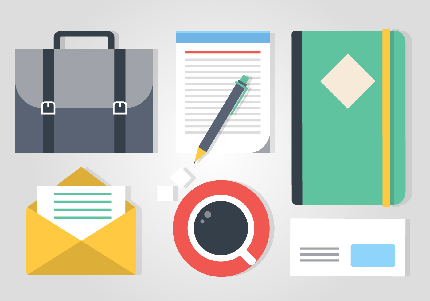 Free Flat Workspace Vector Background 138468 Vector Art at Vecteezy