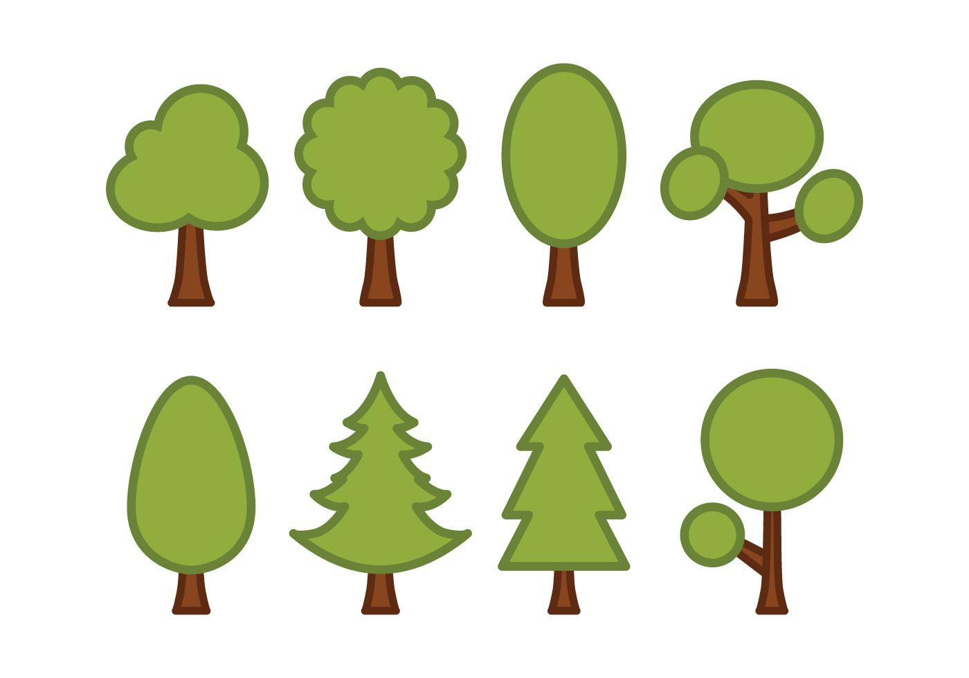 Trees Vector Pack 138668 Vector Art at Vecteezy