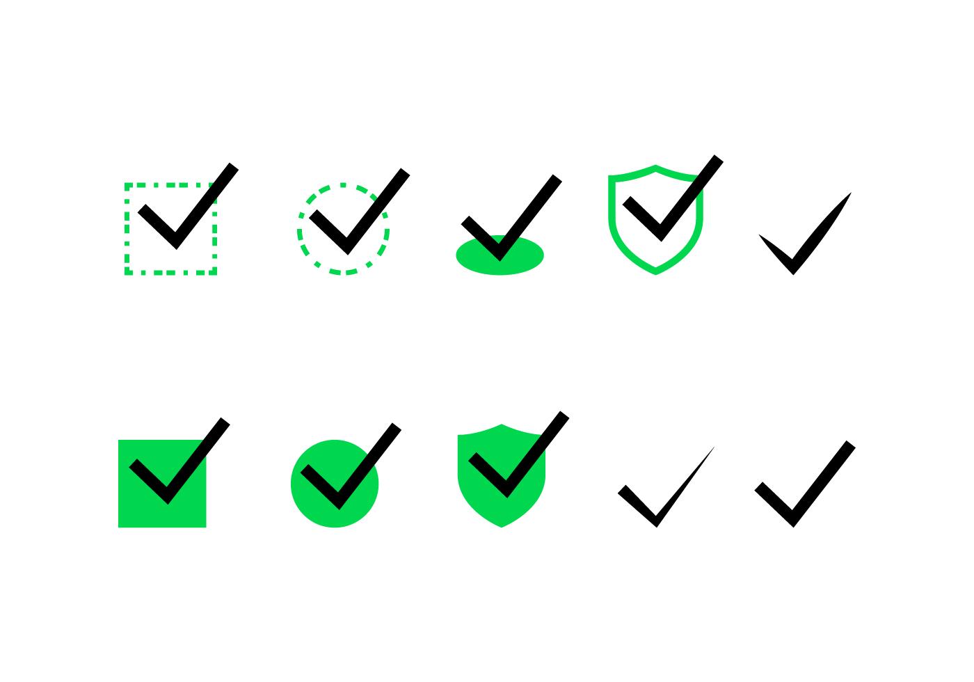 Check Mark Vector Set 139110 Vector Art at Vecteezy