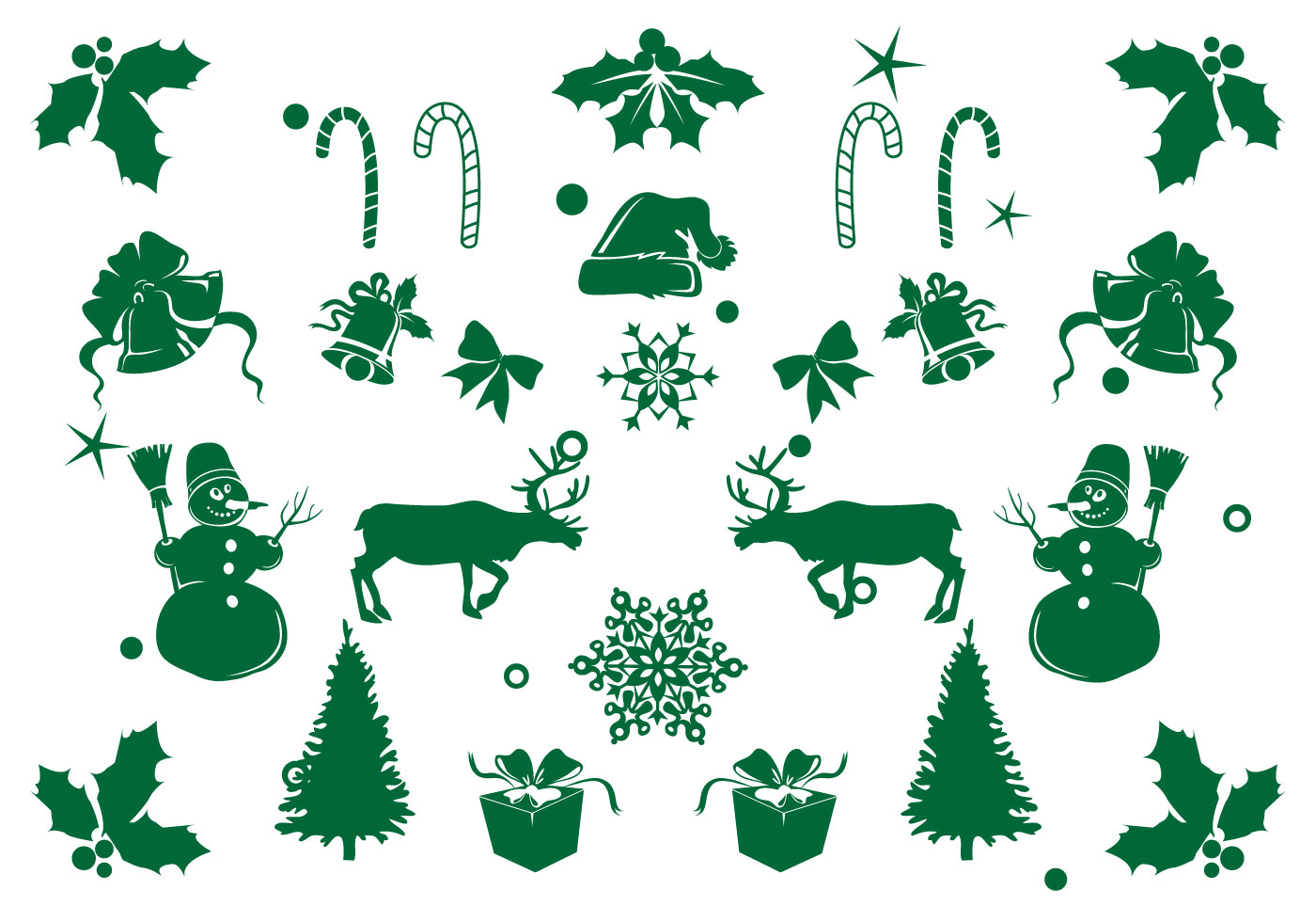 Christmas Element Icon Set 139268 Vector Art at Vecteezy