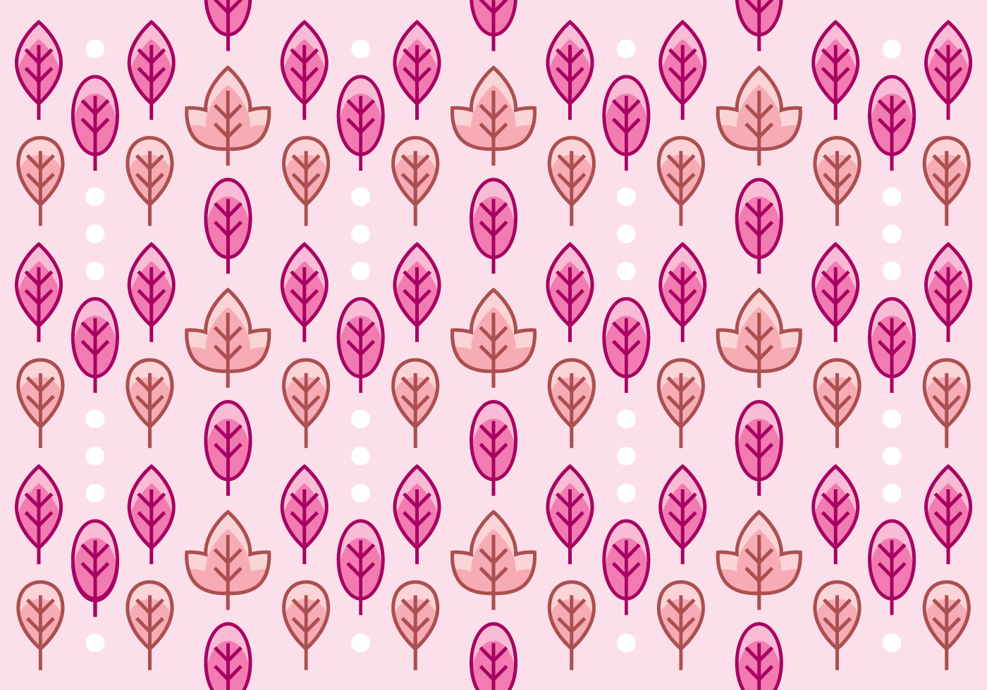 Pretty Pink Leaf Pattern Background 140877 Vector Art at Vecteezy