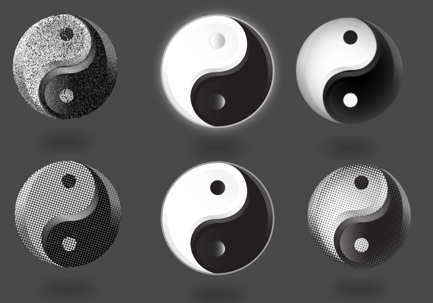 Tai Chi Symbol Set 141072 Vector Art At Vecteezy