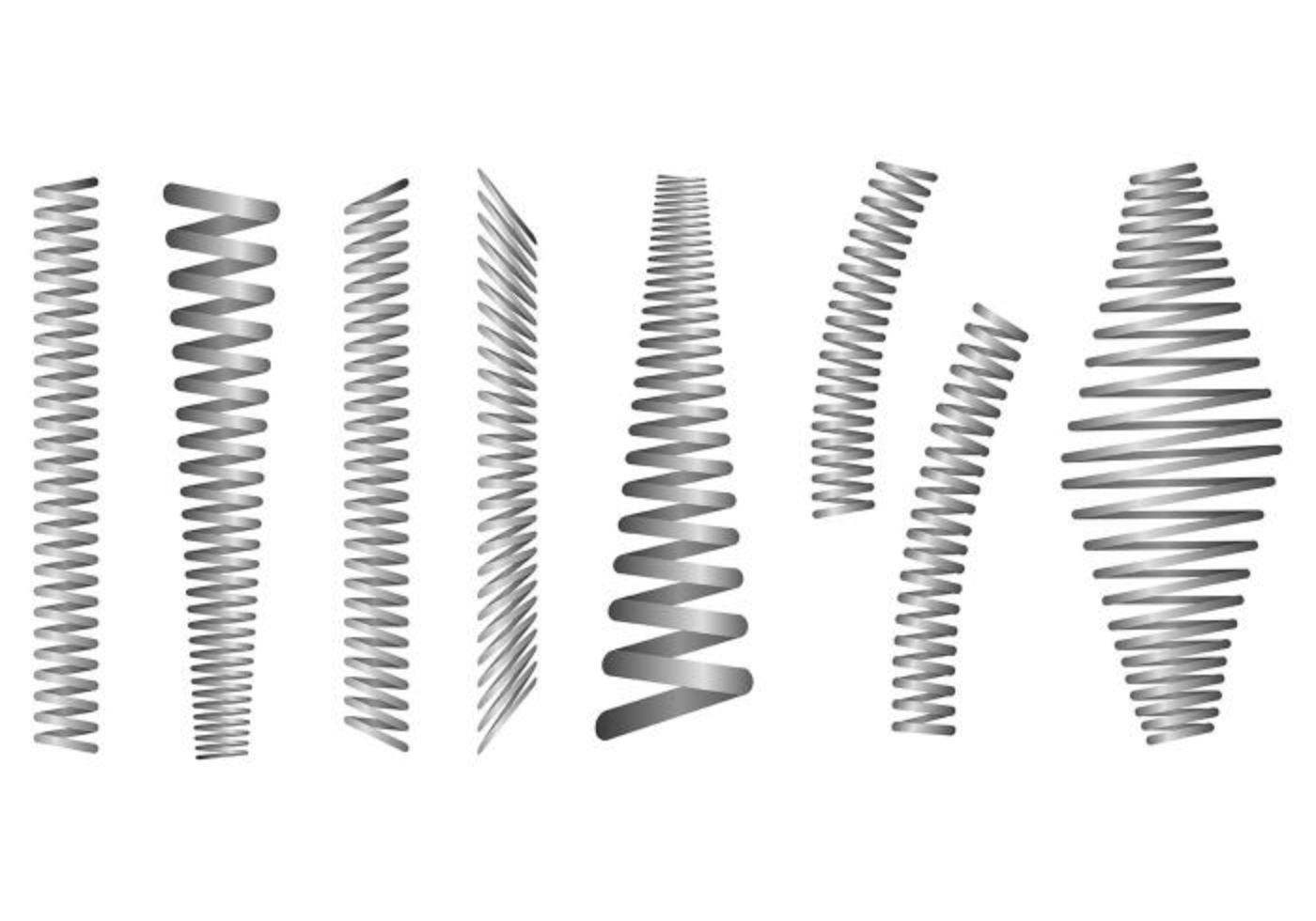 Set Of Slinky Vectors 141108 Vector Art at Vecteezy