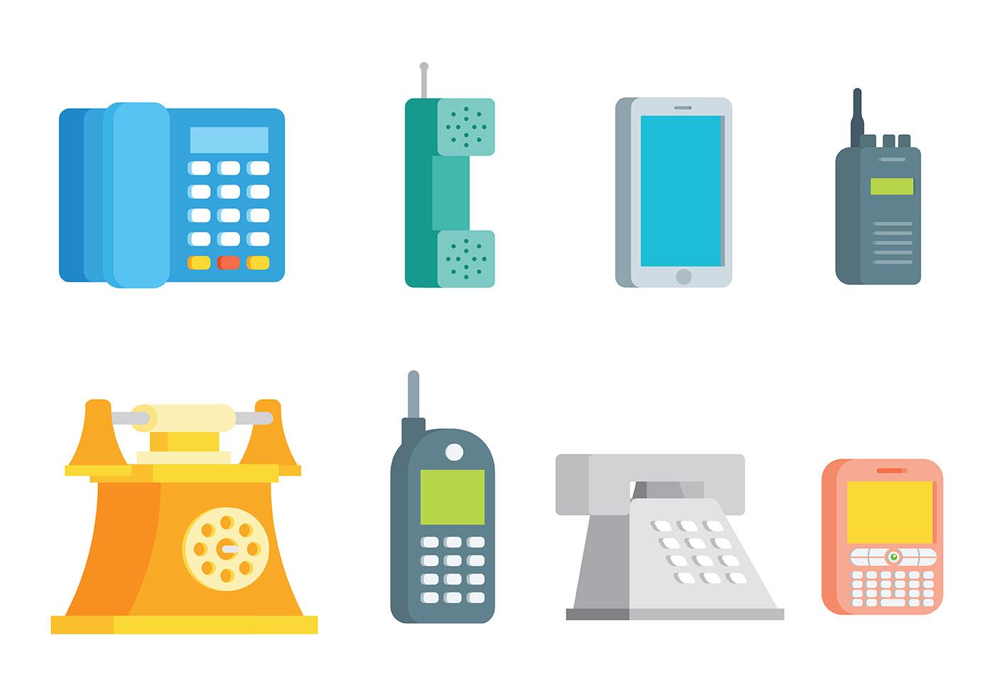 Free Tel Icons Vector 142805 Vector Art at Vecteezy