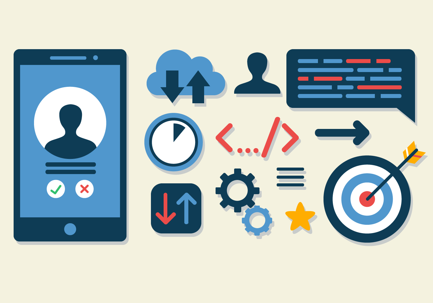 Computer Coding Elements Vector 142822 Vector Art at Vecteezy