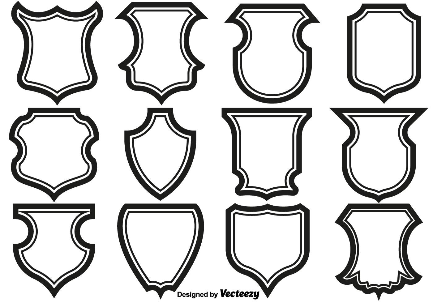 Shield Frames Icons Vector Set. 143513 Vector Art at Vecteezy Shield Frames Icons Vector Set. 143513 Vector Art at Vecteezy