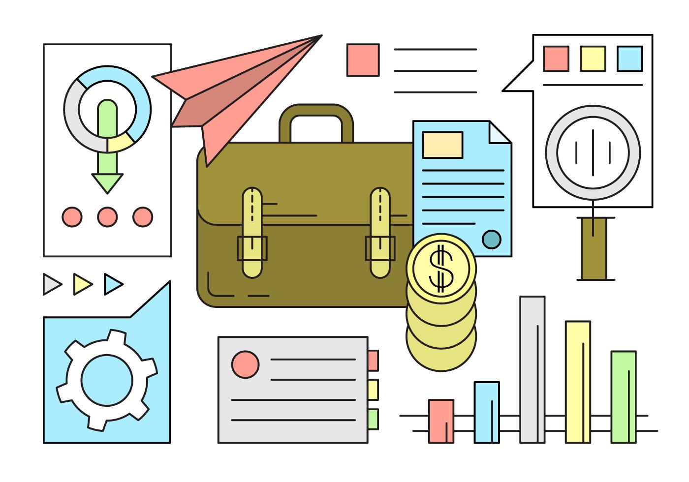 Free Business and Finance Icons in Minimal Style 144114 Vector Art at ...