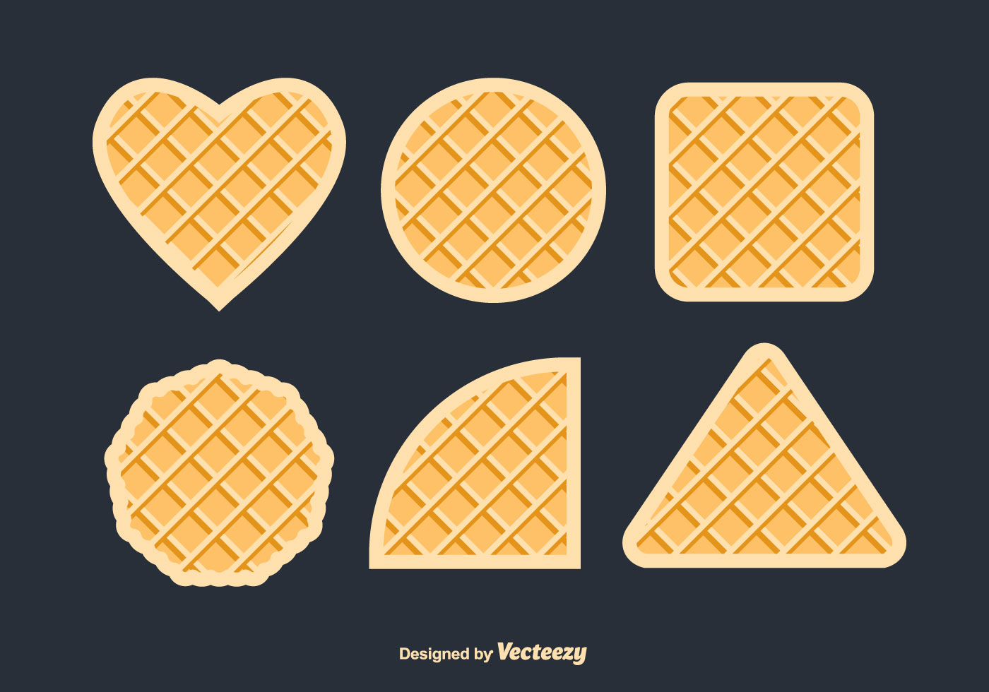Waffles Vector Set 144222 Vector Art At Vecteezy