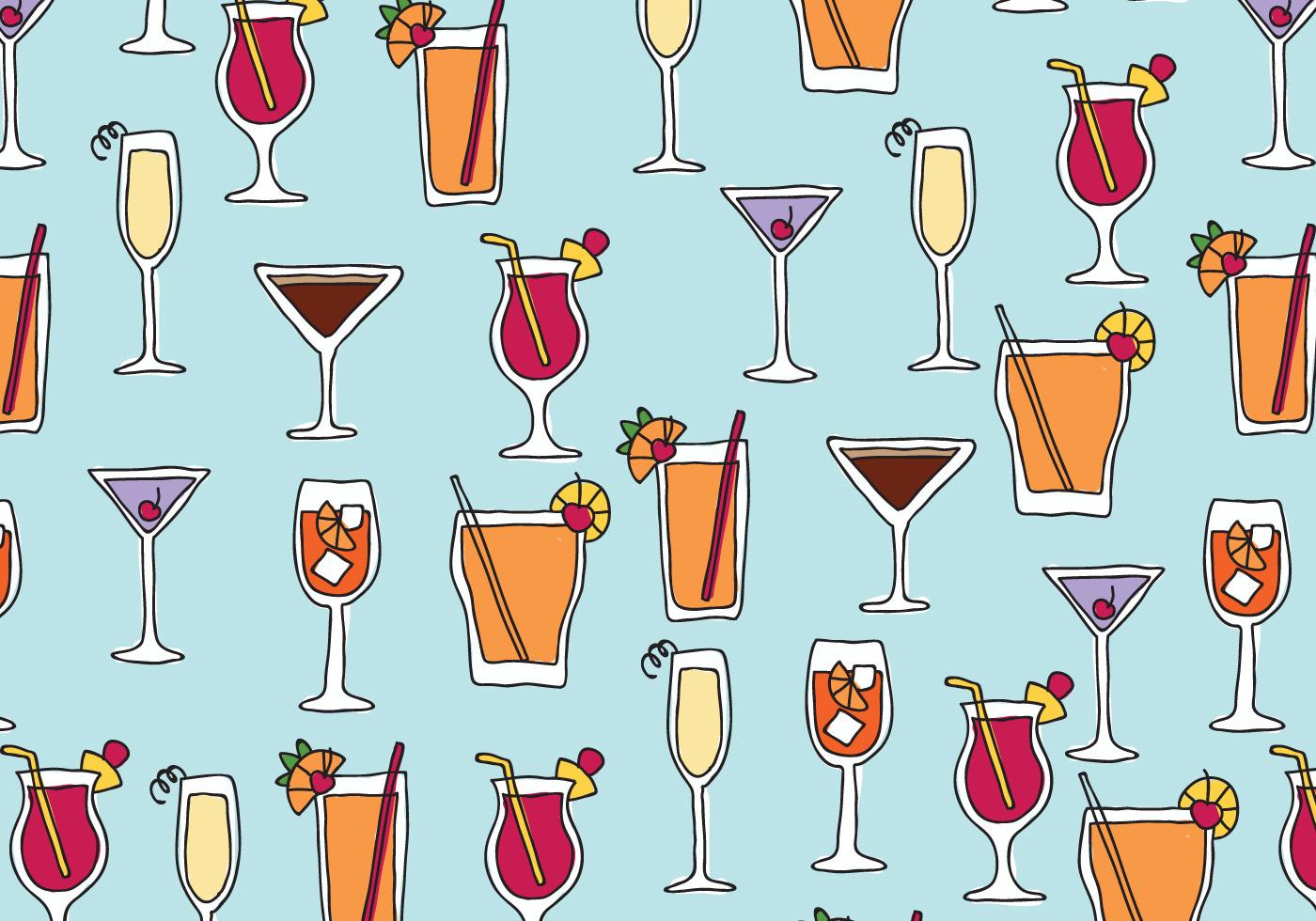 Drinks Pattern 144423 Vector Art at Vecteezy