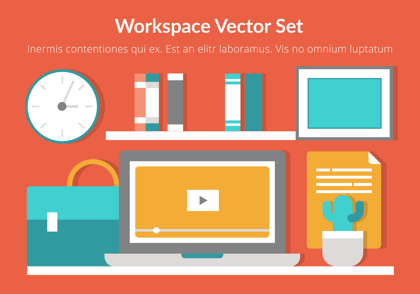 Free Workspace Vector Flat Design 144805 Vector Art at Vecteezy