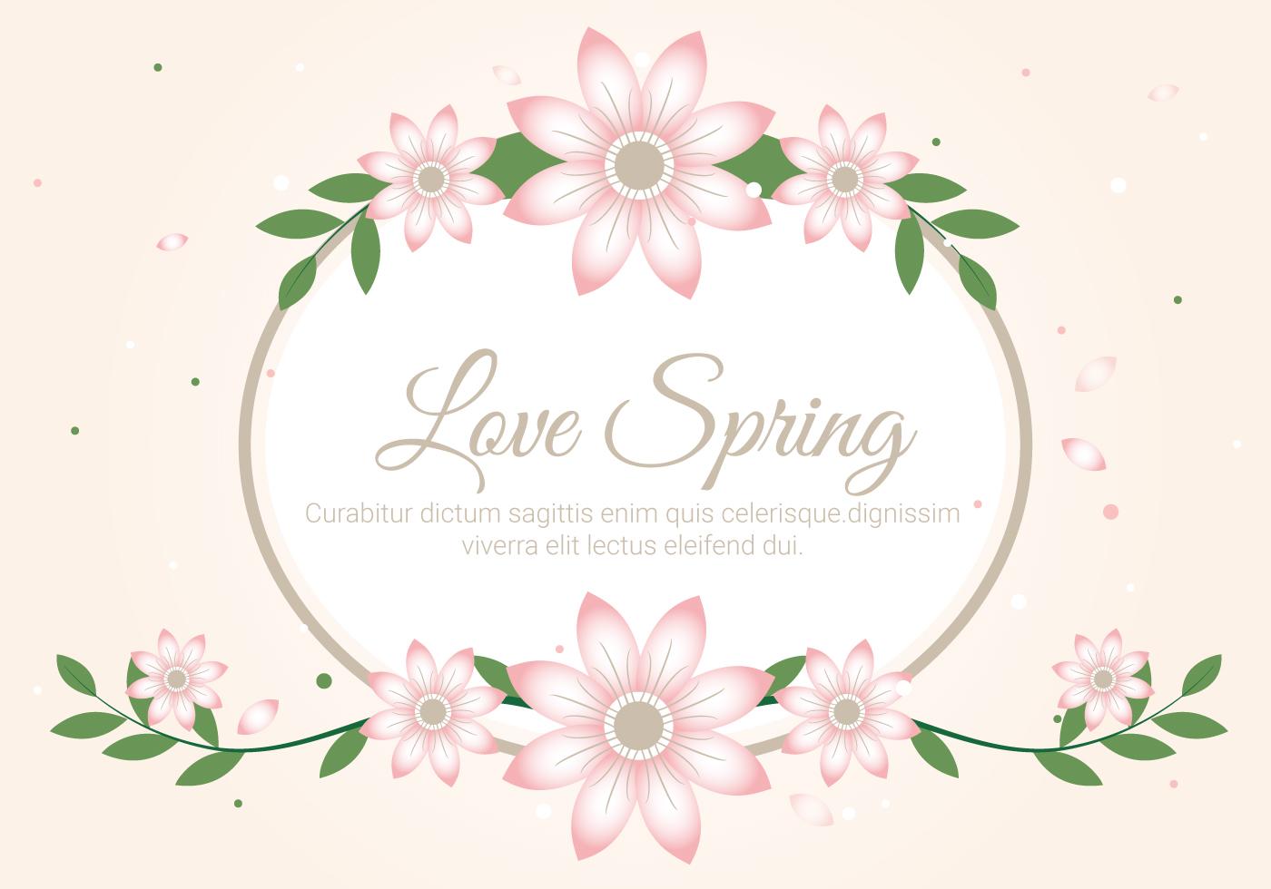 Free Spring Season Decoration Vector Background 144817 Vector Art at ...