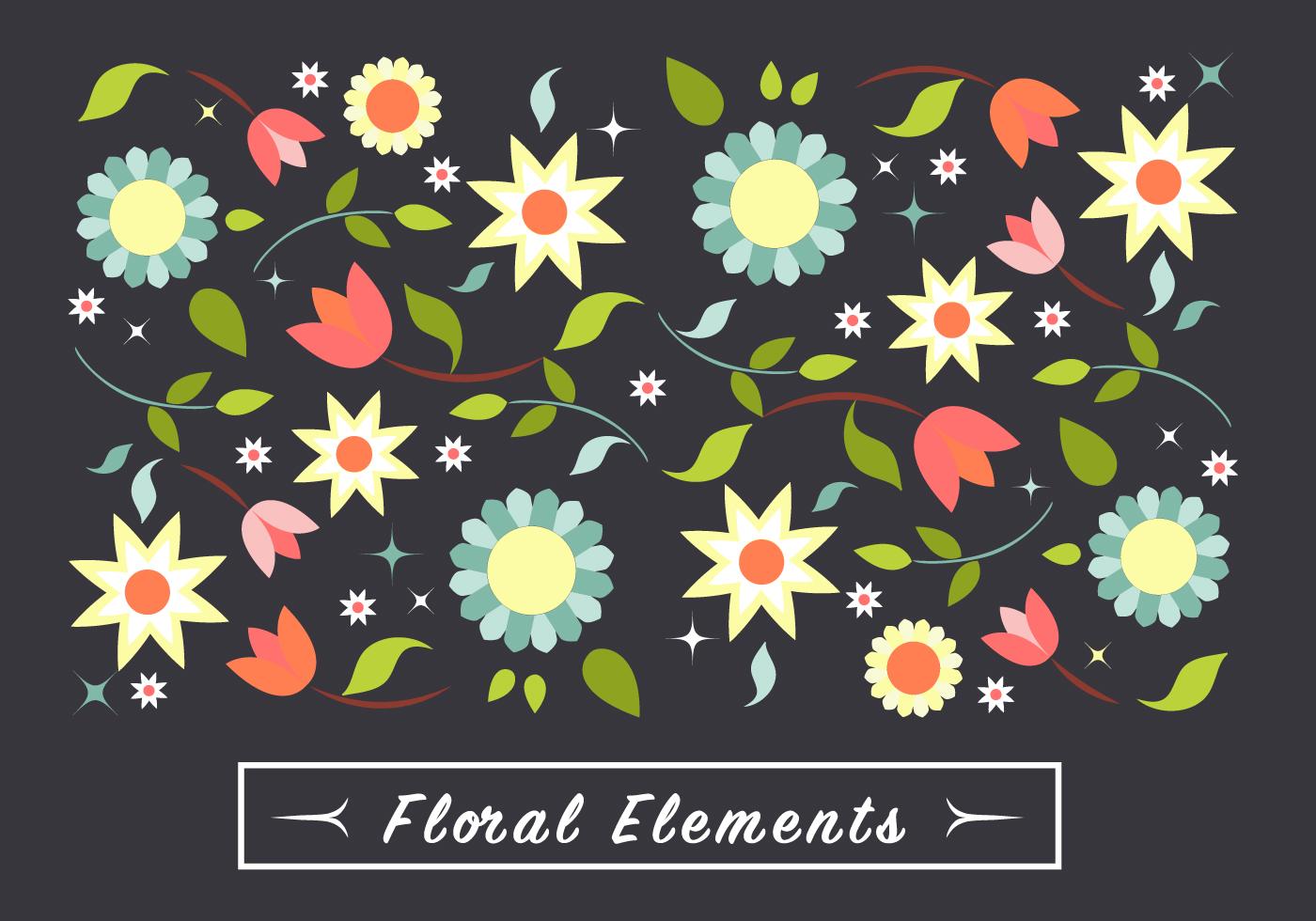 Free Spring Flower Vector Elements 144829 Vector Art at Vecteezy