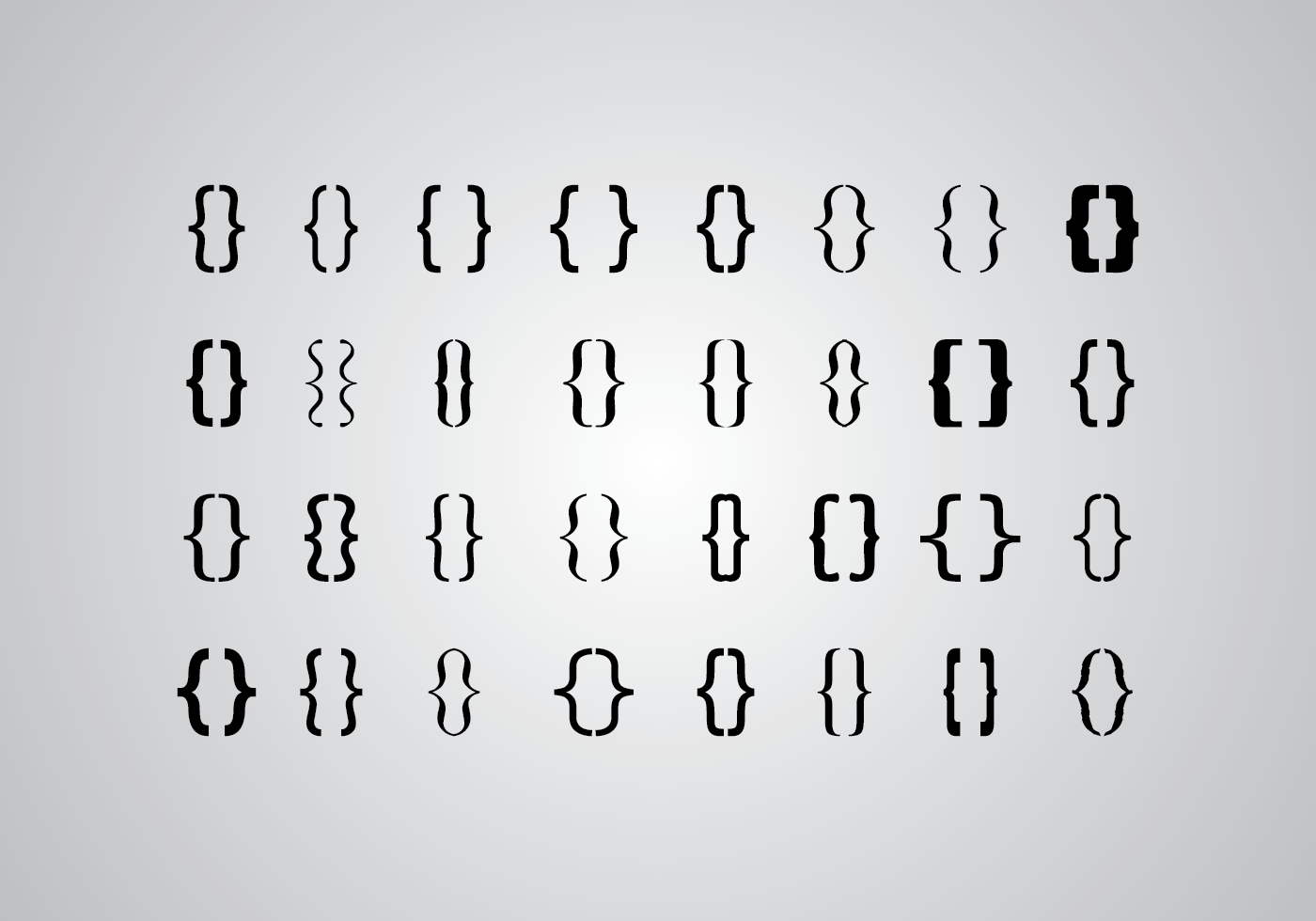 Bracket Vector 144852 Vector Art at Vecteezy