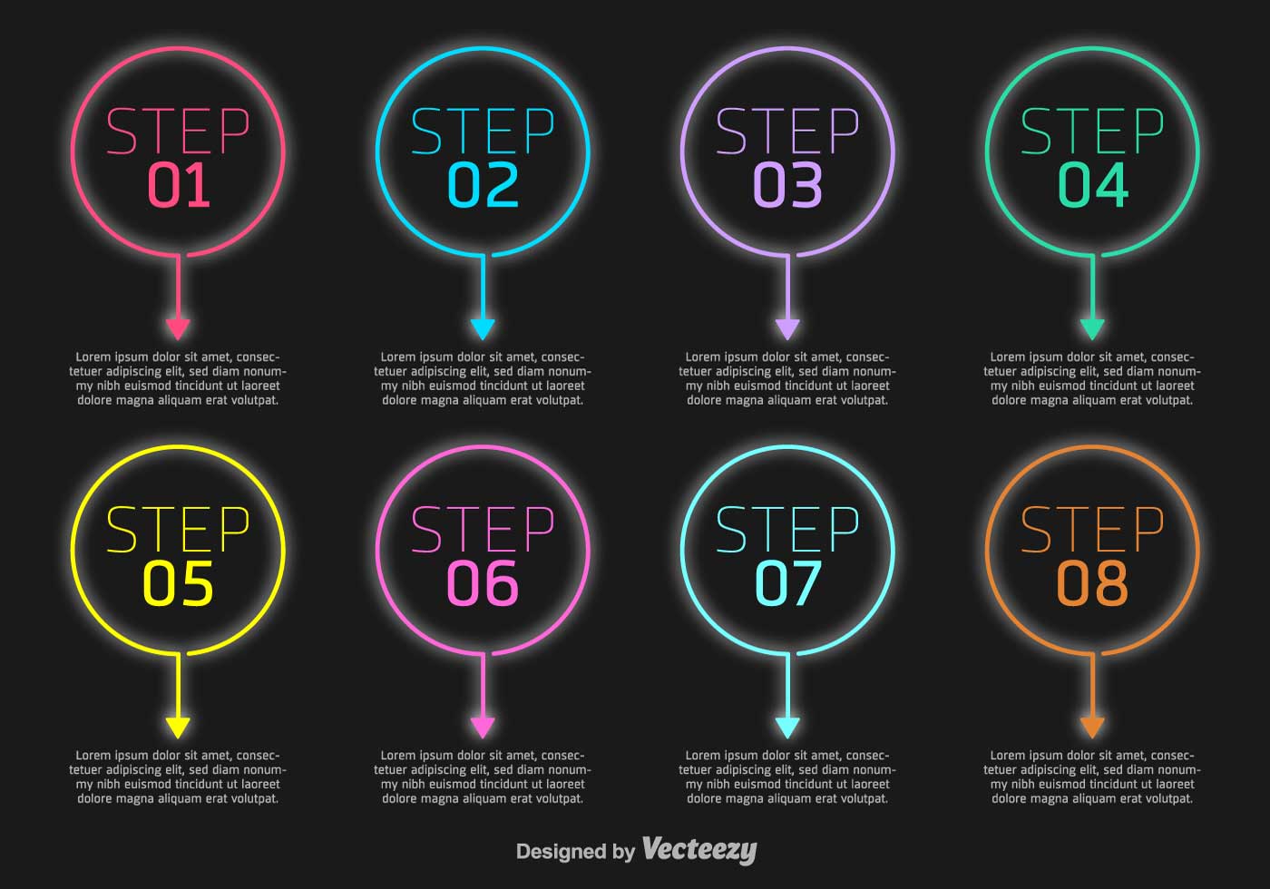 Presentation Steps Vector Elements 144999 Vector Art at Vecteezy