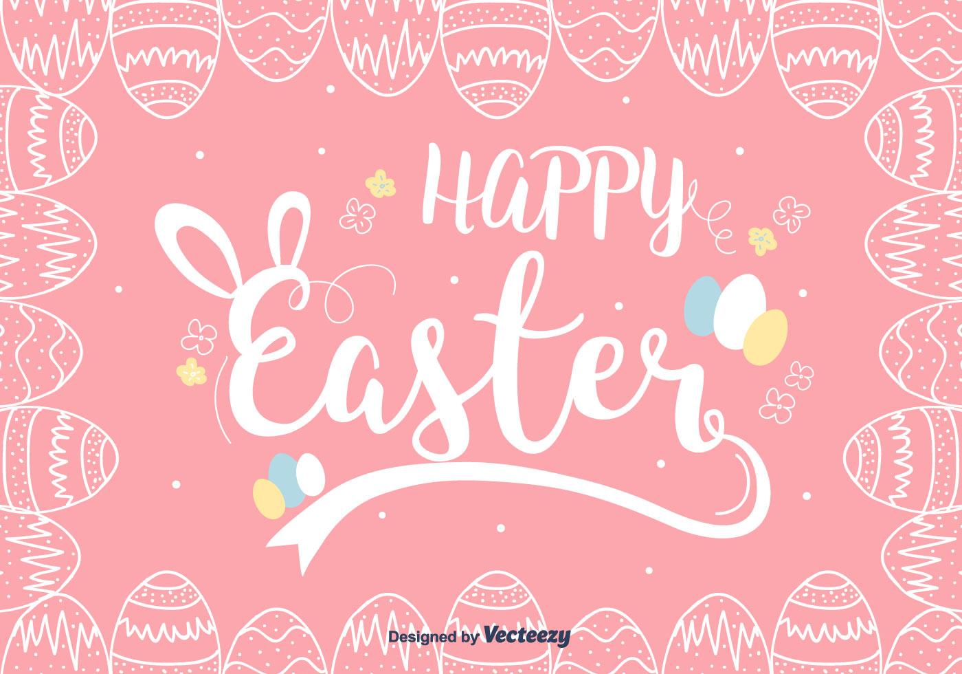 Pink Easter Background Vector 145331 Vector Art at Vecteezy