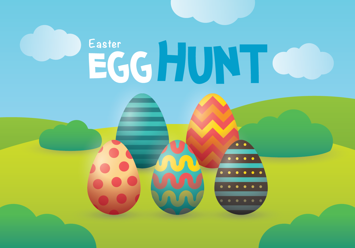 Easter Egg Hunt 145736 Vector Art at Vecteezy