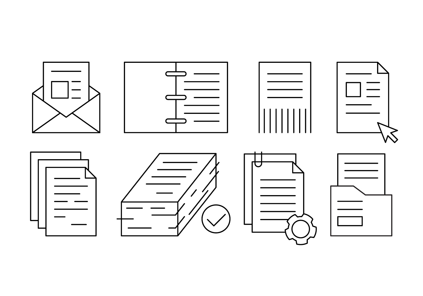 Paper Icons Vector Art, Icons, and Graphics for Free Download