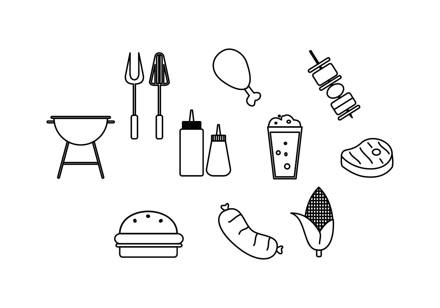 Free Barbecue Line Icon Vector 146501 Vector Art at Vecteezy