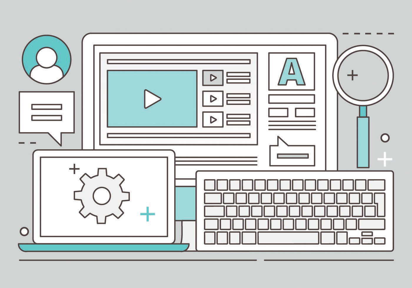 Free Flat Linear Vector Design Illustration 147525 Vector Art at Vecteezy