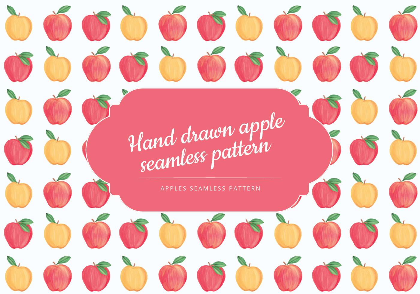 Vector Hand Drawn Apples Seamless Pattern 148201 Vector Art At Vecteezy