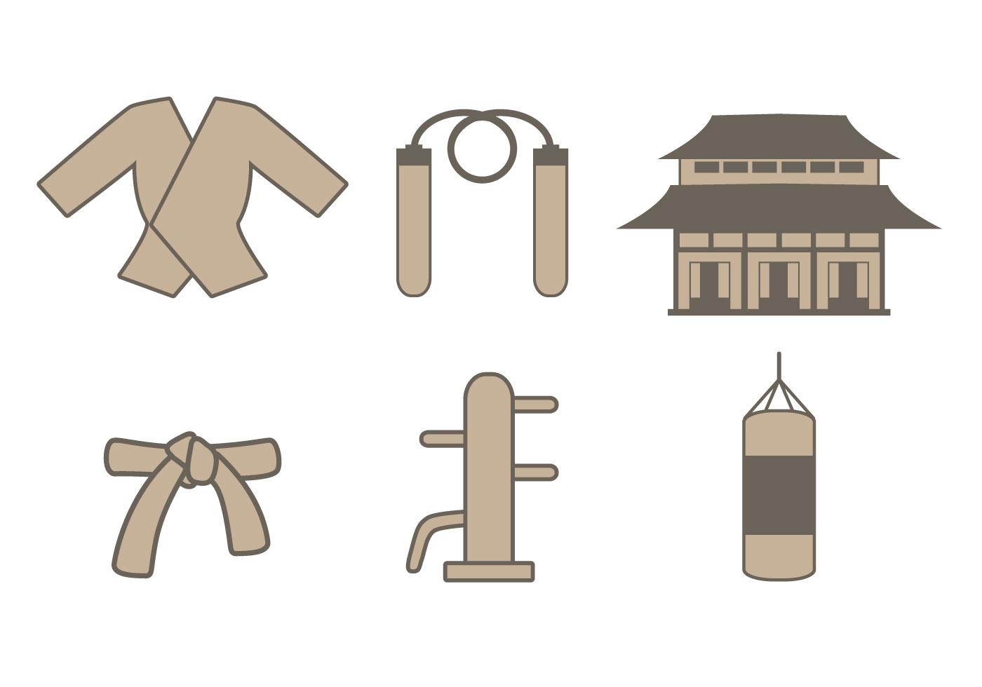 Dojo icon set 149137 Vector Art at Vecteezy