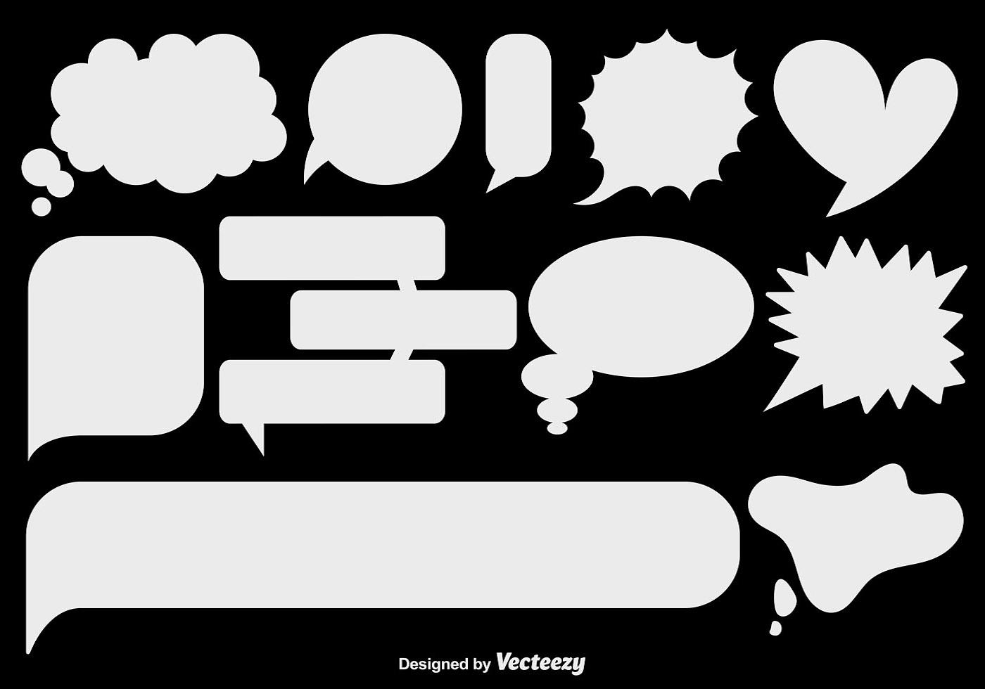 Vector Flat Speech Bubbles 149881 Vector Art at Vecteezy