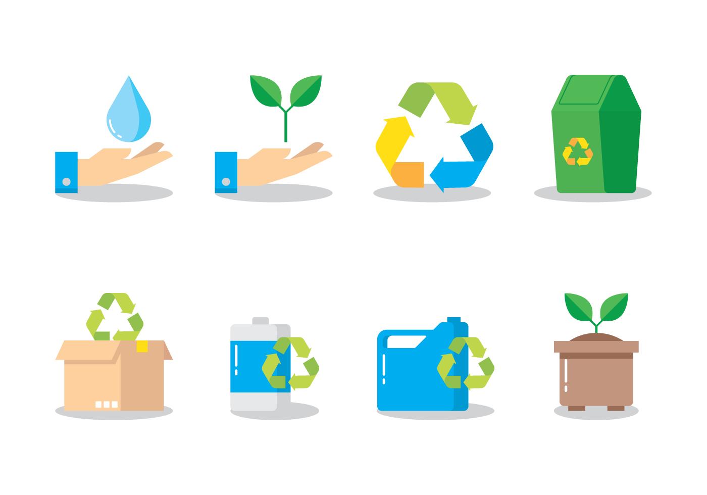 Recycling Flat Icon 149995 Vector Art At Vecteezy