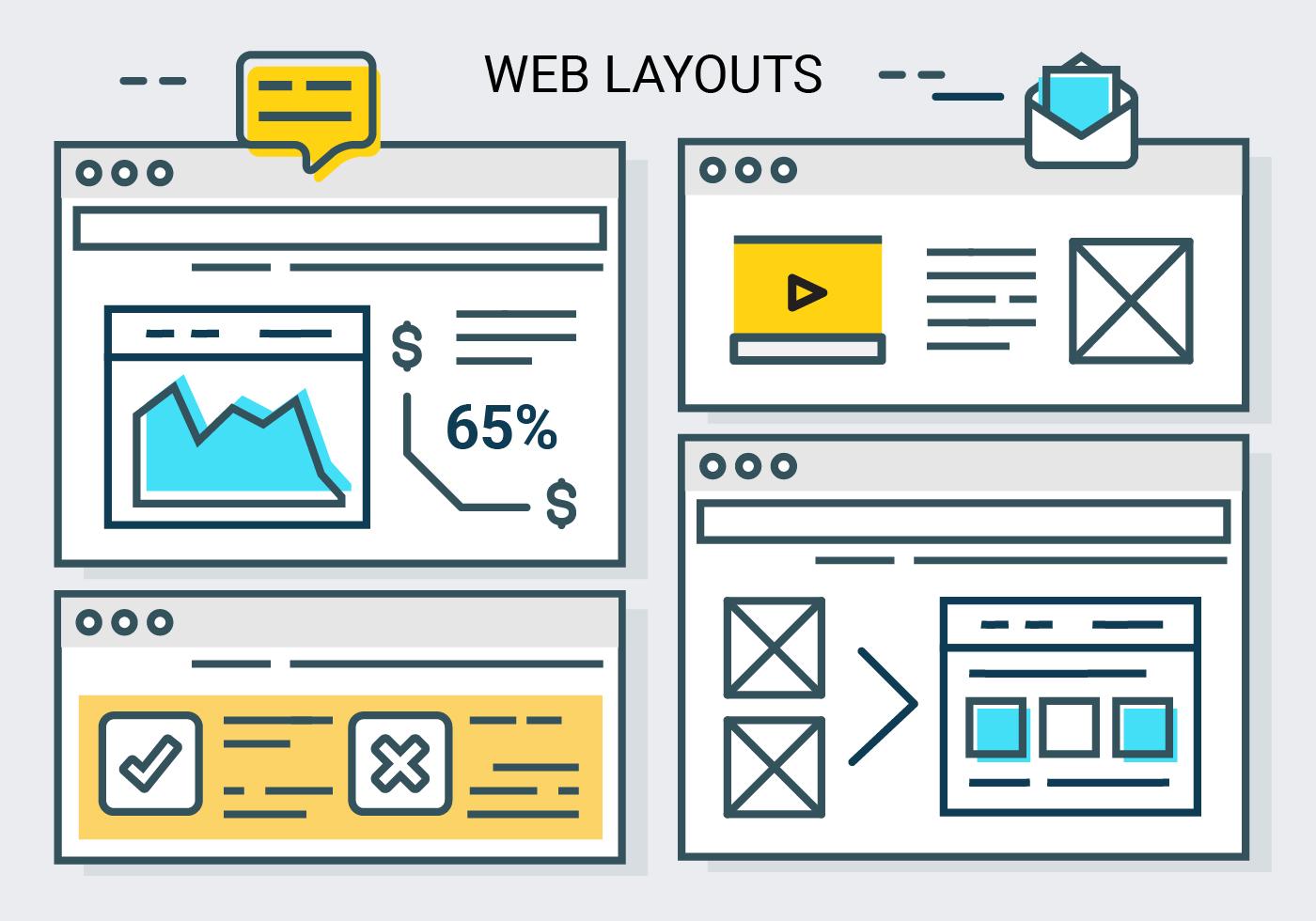 Free Linear Web Layout Vector Background 150352 Vector Art at Vecteezy