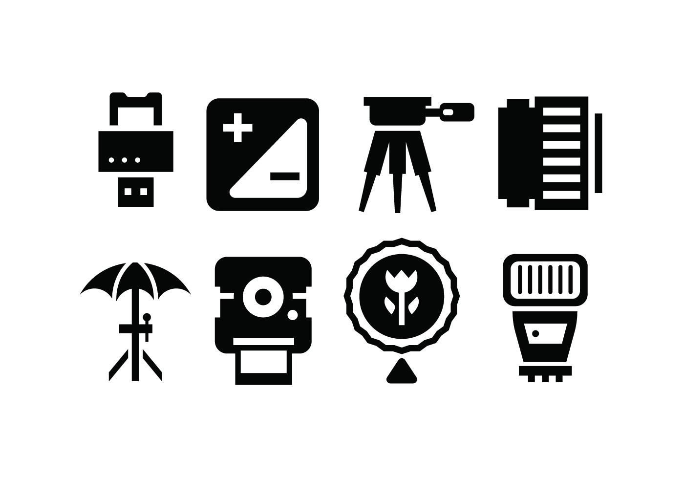 Camera accessory icons 151430 Vector Art at Vecteezy