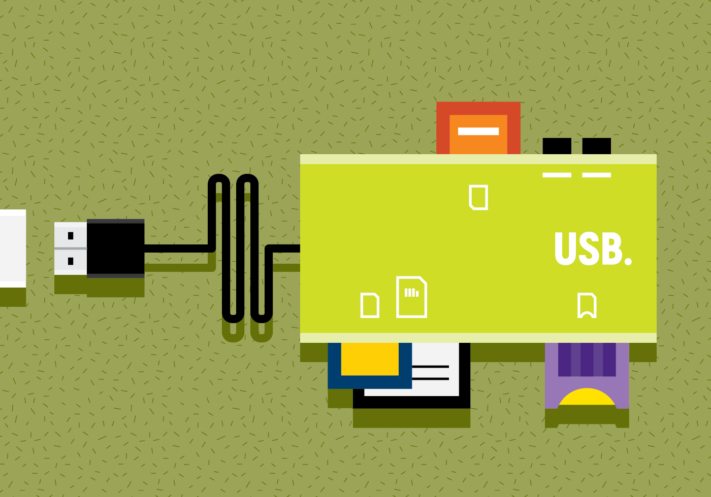 USB Vector Illustration 151521 Vector Art at Vecteezy
