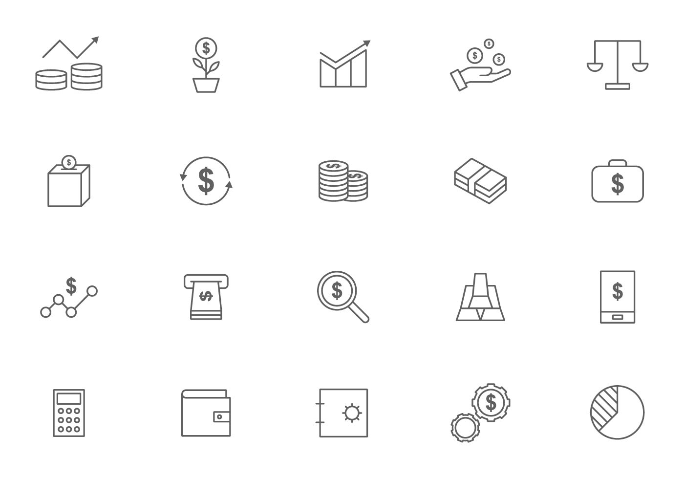 Financial Icons Free Vector Art - (30178 Free Downloads)