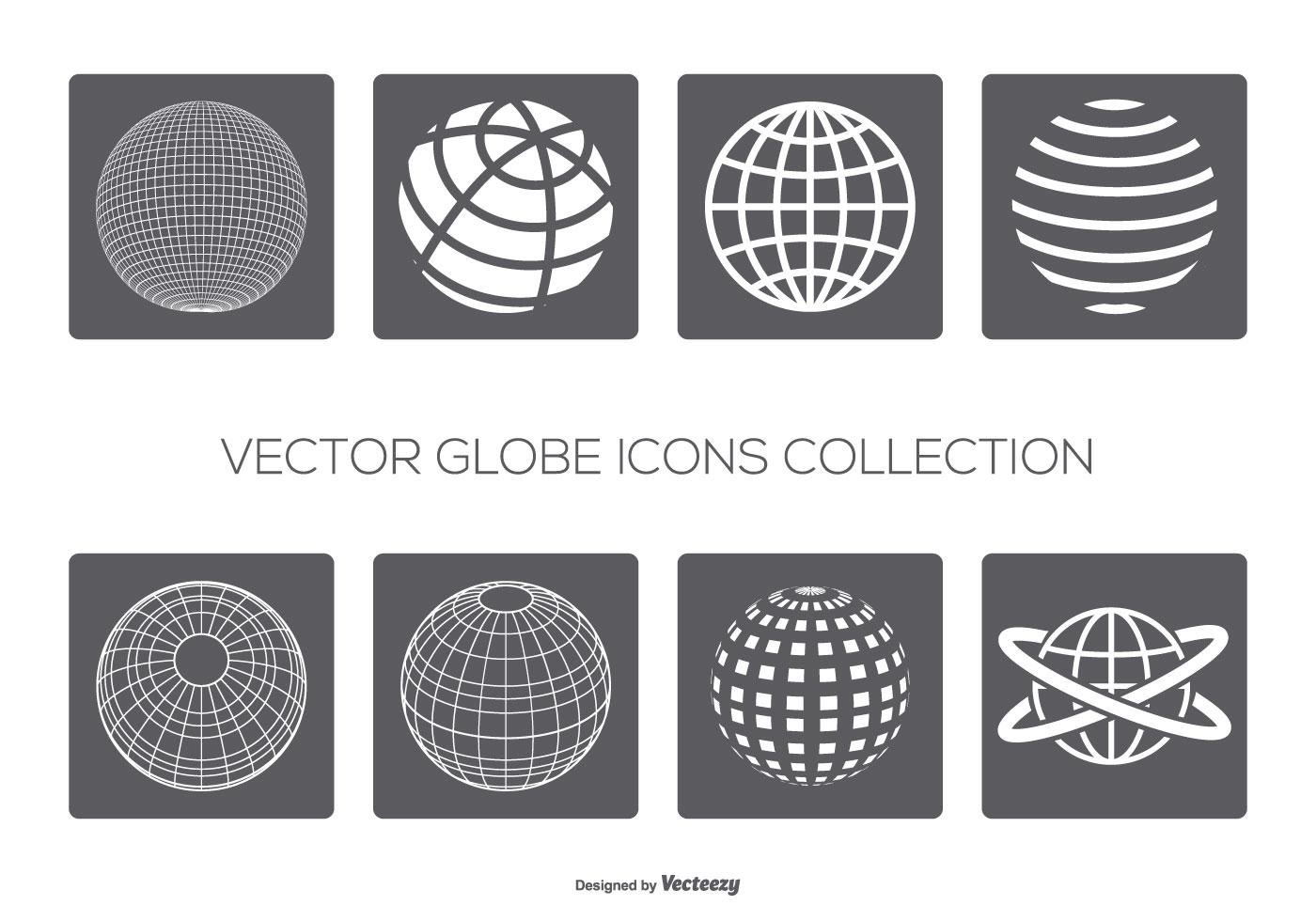 Vector Globes Icon Collection 152170 Vector Art at Vecteezy
