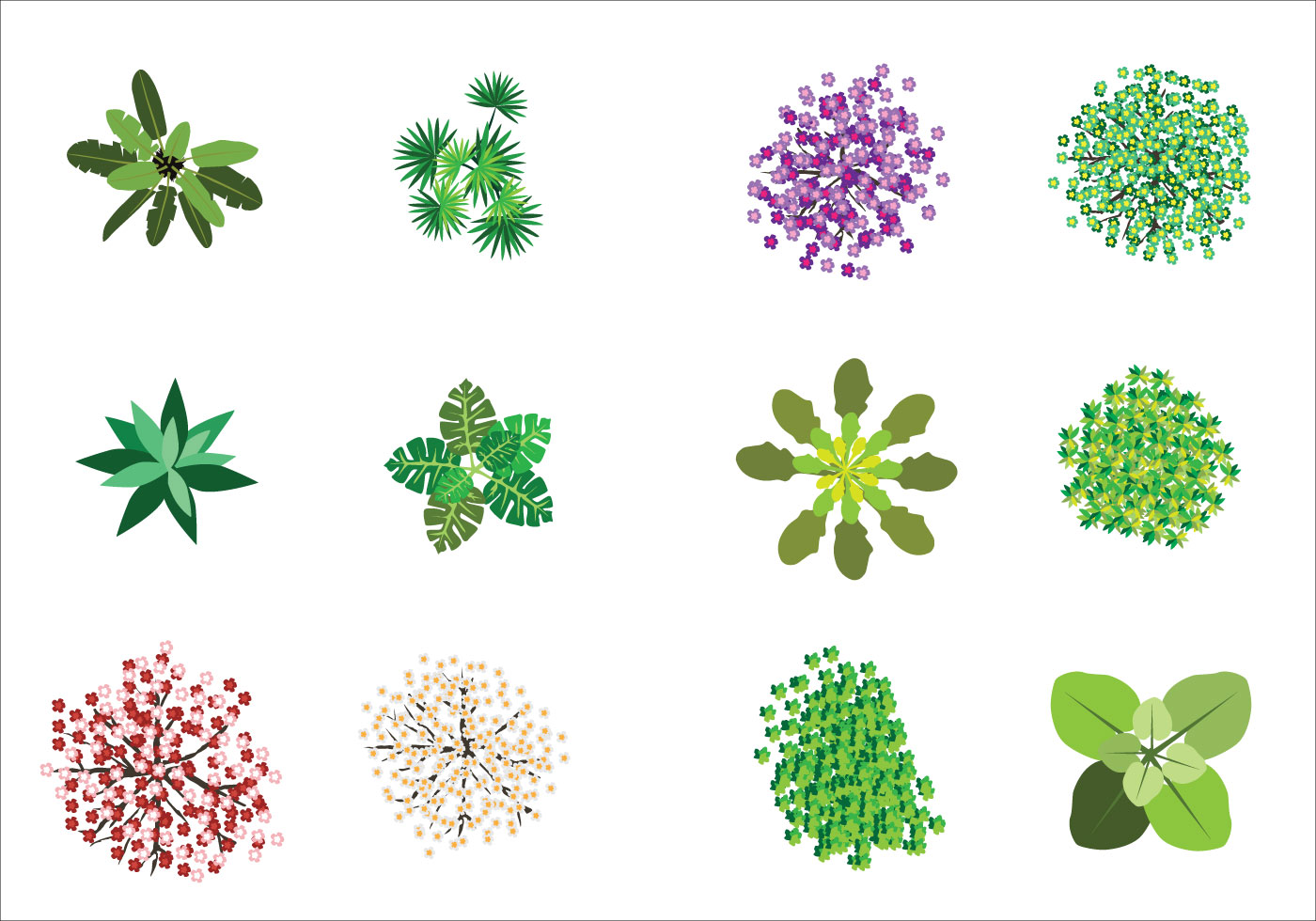 Tree Tops Vector 155051 Vector Art at Vecteezy