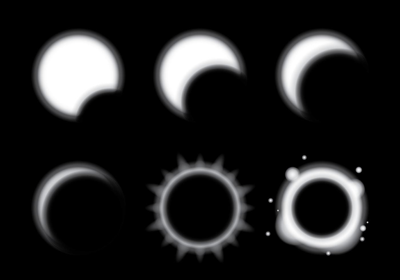 Solar Eclipse Vector Icons 156694 Vector Art at Vecteezy