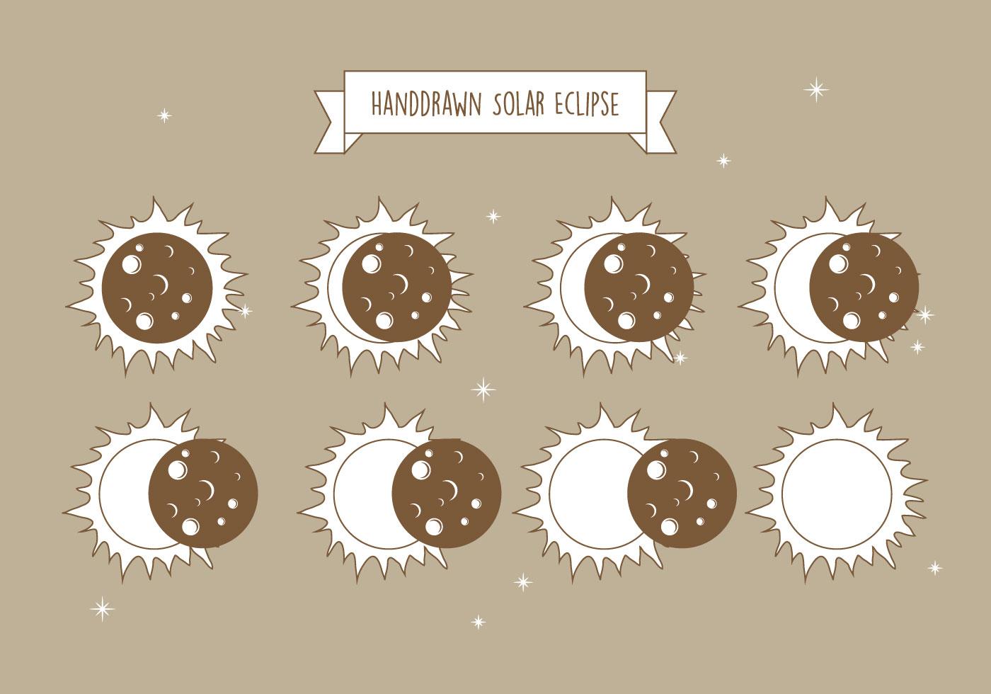 Solar Eclipse Vector 156700 Vector Art at Vecteezy