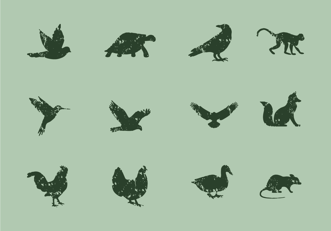 Animal Icons With Lithograph Style 156943 Vector Art at Vecteezy Animal Icons With Lithograph Style 156943 Vector Art at Vecteezy