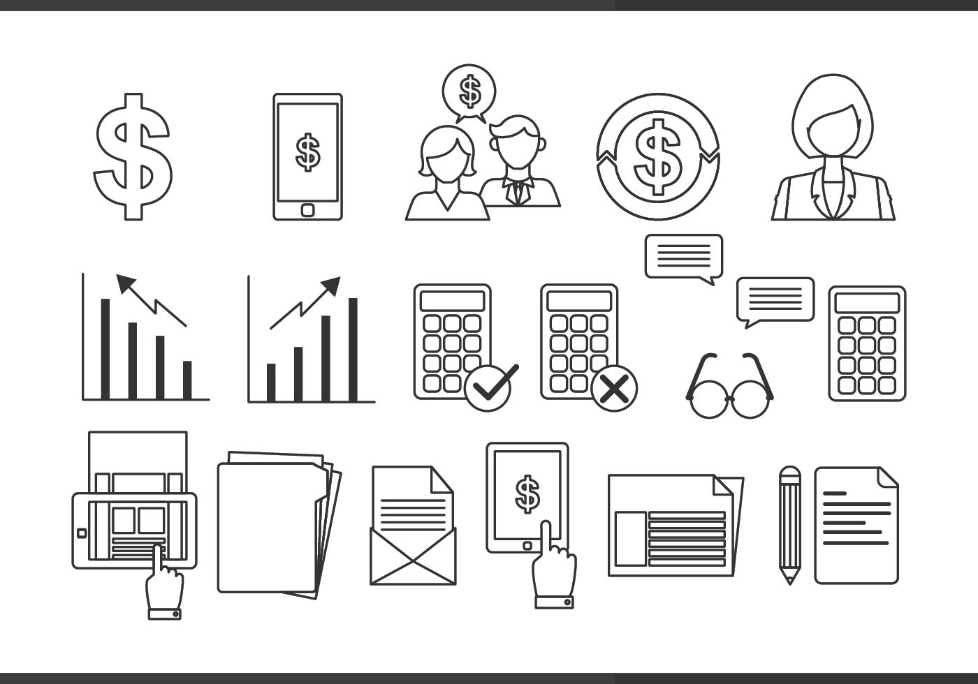 Bookkeeping Line Icon Vector 158720 Vector Art at Vecteezy Bookkeeping Line Icon Vector 158720 Vector Art at Vecteezy