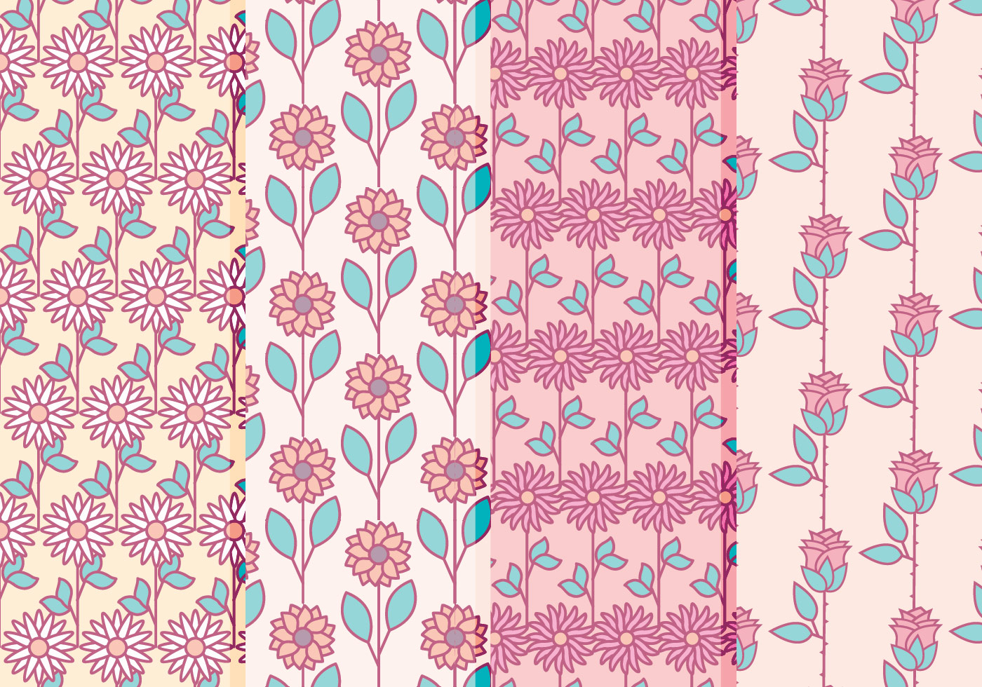 Vector Floral Patterns Collection 159228 Vector Art at Vecteezy