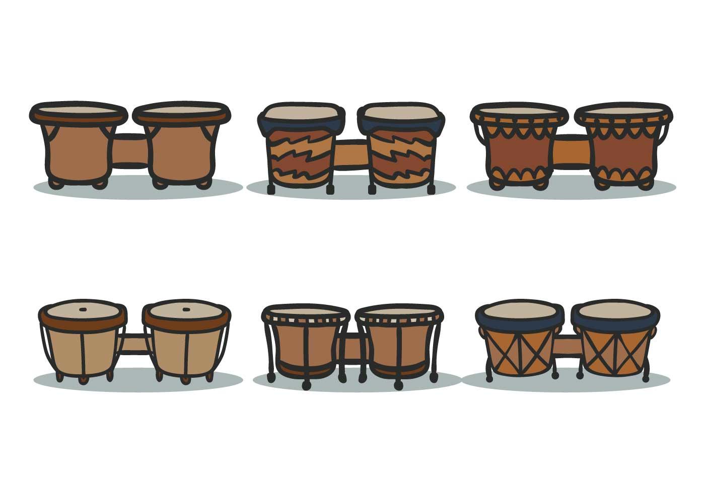 Bongo vector set 161118 Vector Art at Vecteezy