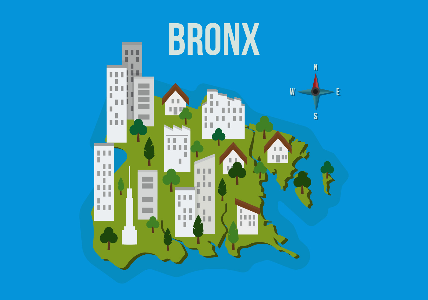 Bronx Map With Building Vector Illustration 161257 Vector Art at Vecteezy Bronx Map With Building Vector Illustration 161257 Vector Art at Vecteezy