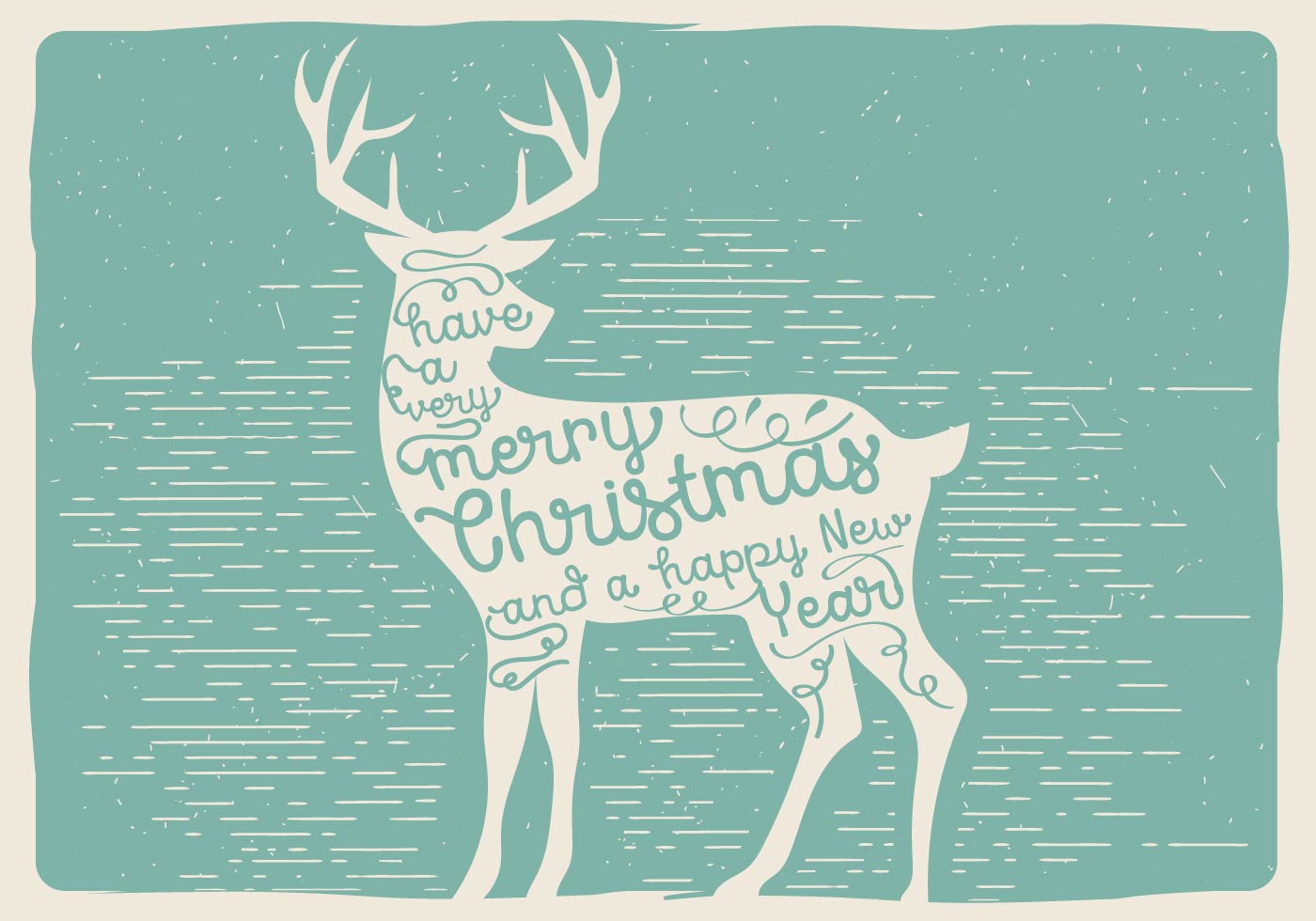 Free Vector Christmas Deer 163933 Vector Art at Vecteezy