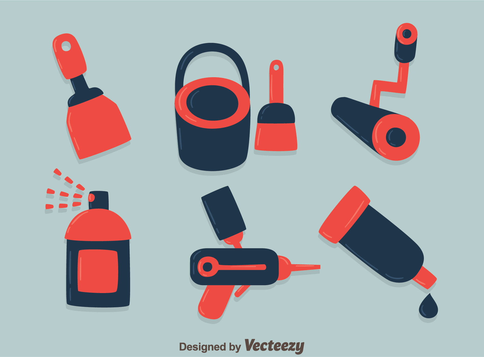 Paint Icons Vector 165761 Vector Art at Vecteezy