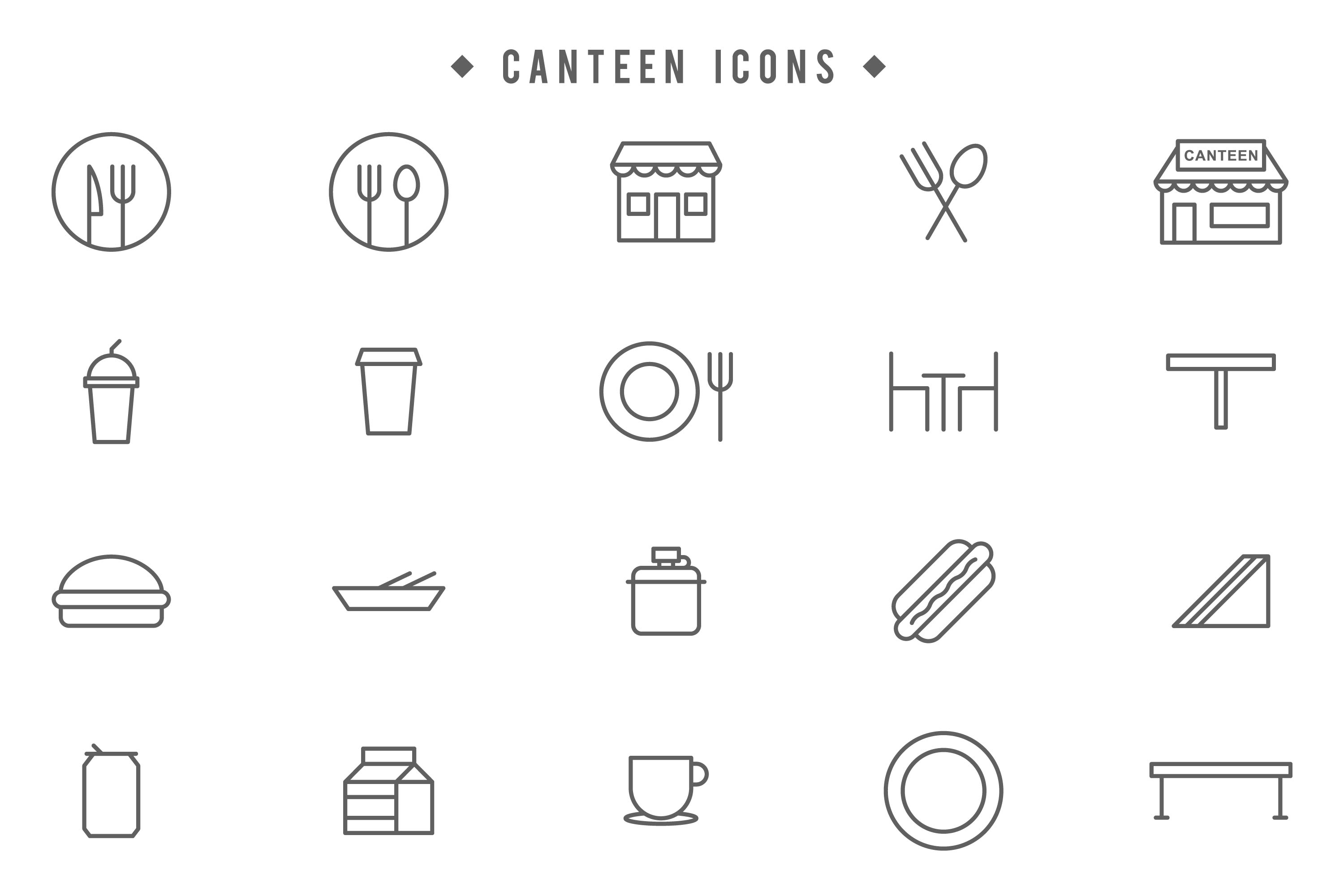 Free Canteen Vectors 166066 Vector Art at Vecteezy