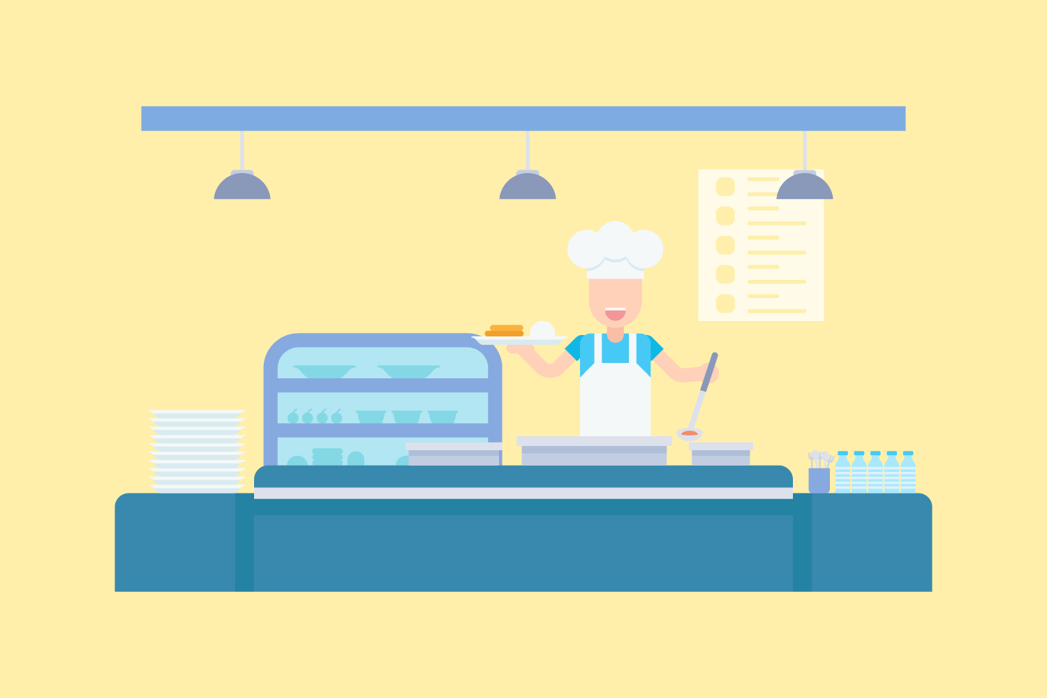 Free Outstanding Canteen Vectors 166311 Vector Art at Vecteezy