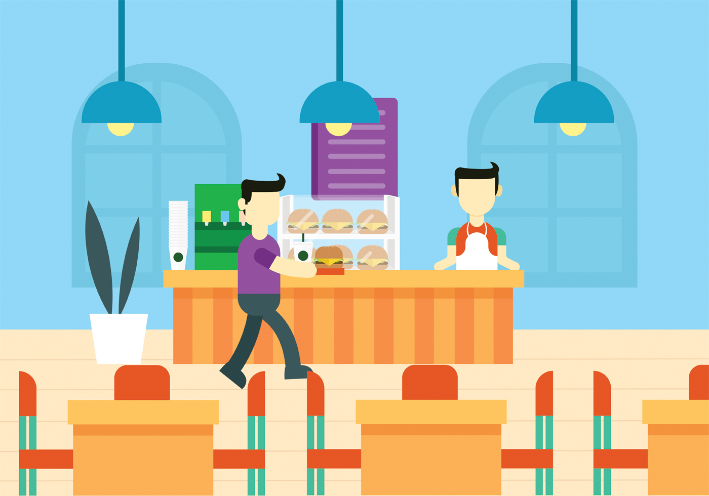 Canteen Vector Design 166322 Vector Art at Vecteezy