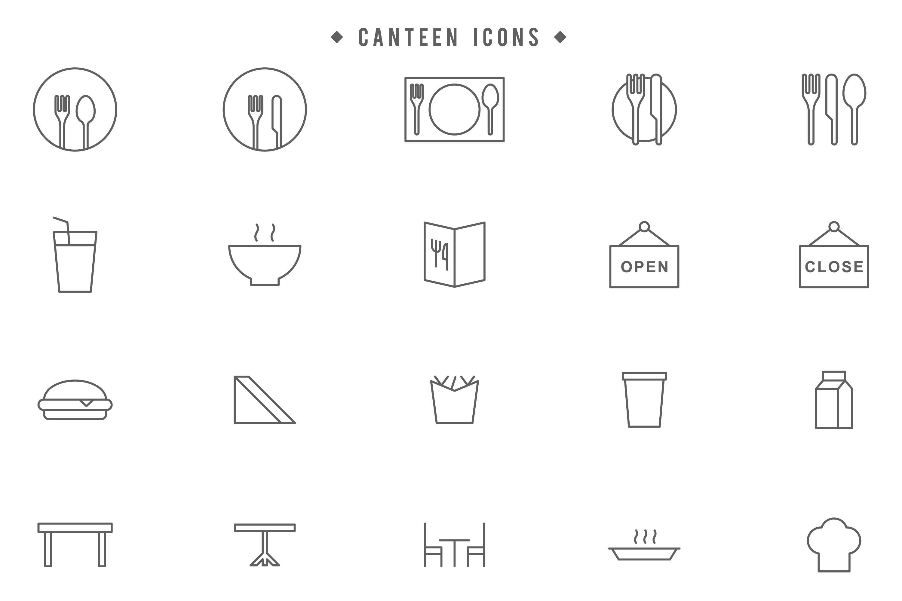 Free Canteen Vectors 166348 Vector Art at Vecteezy