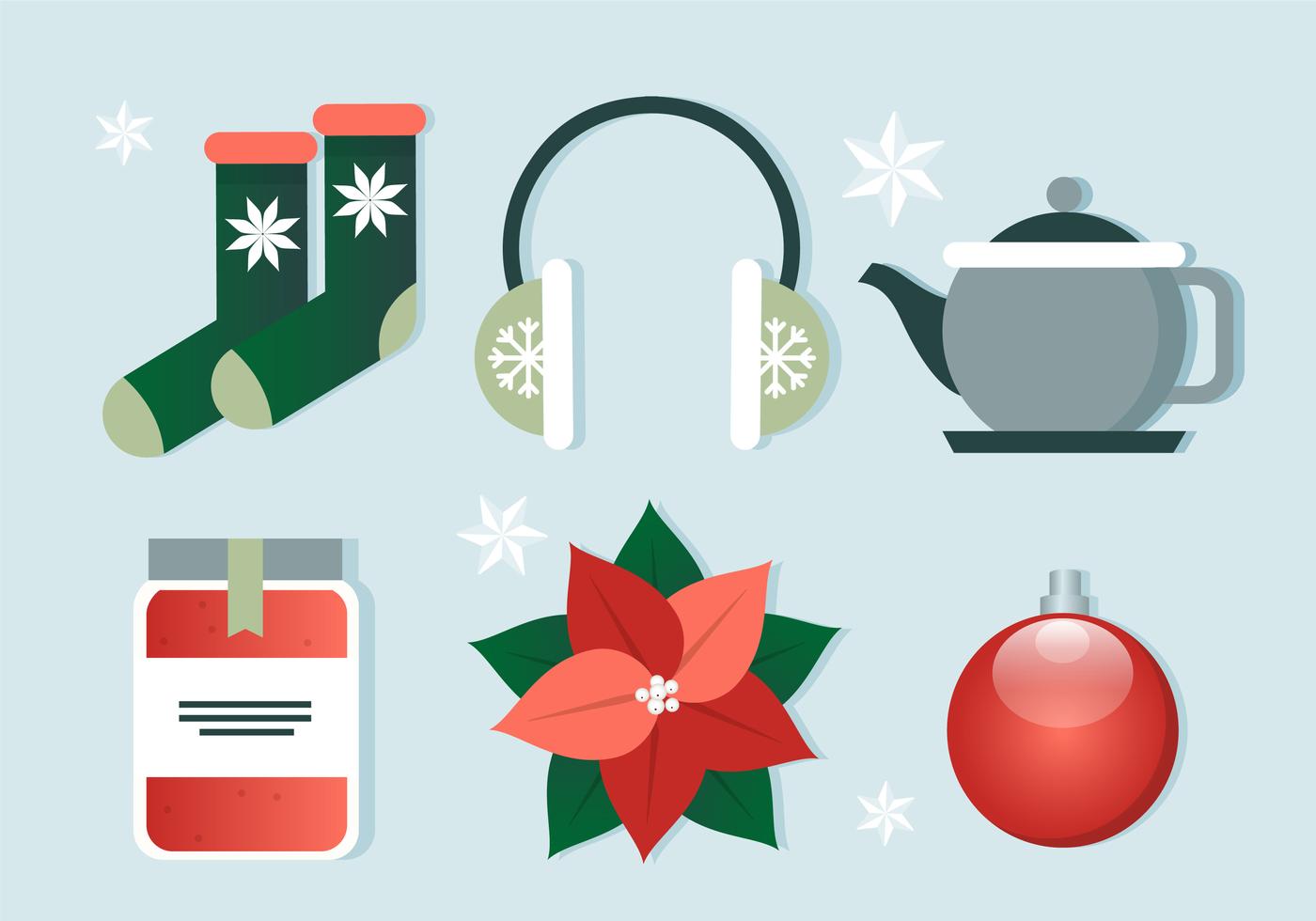 Free Flat Design Vector Christmas Elements 170768 Vector Art at Vecteezy